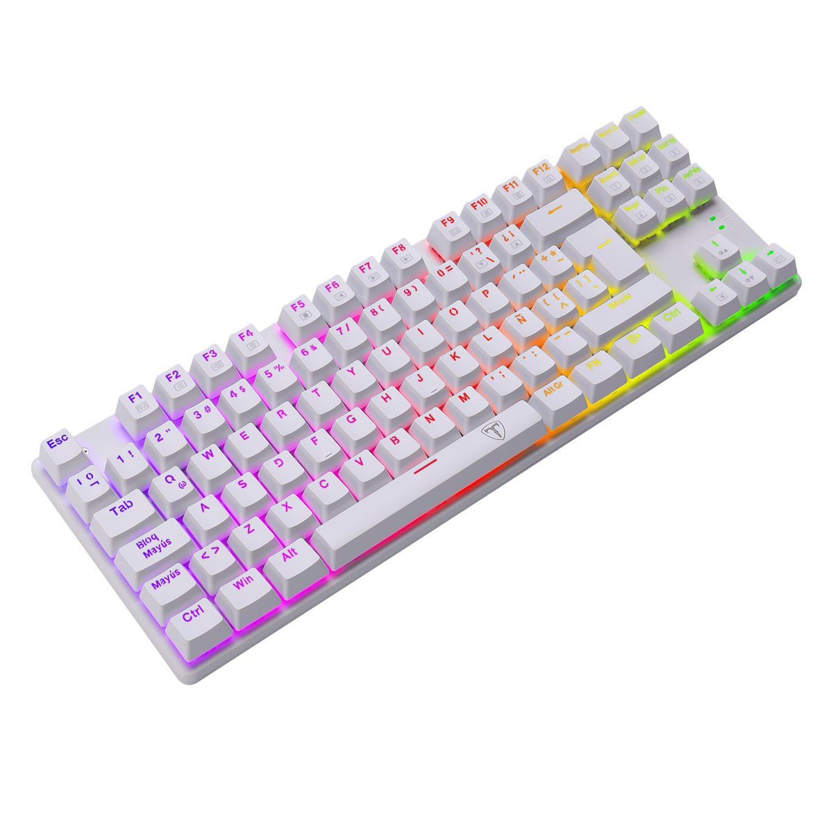 Teclado Gaming Mecanico RGB, Switch Teclas Azules Bora White TT-TGK315 ...